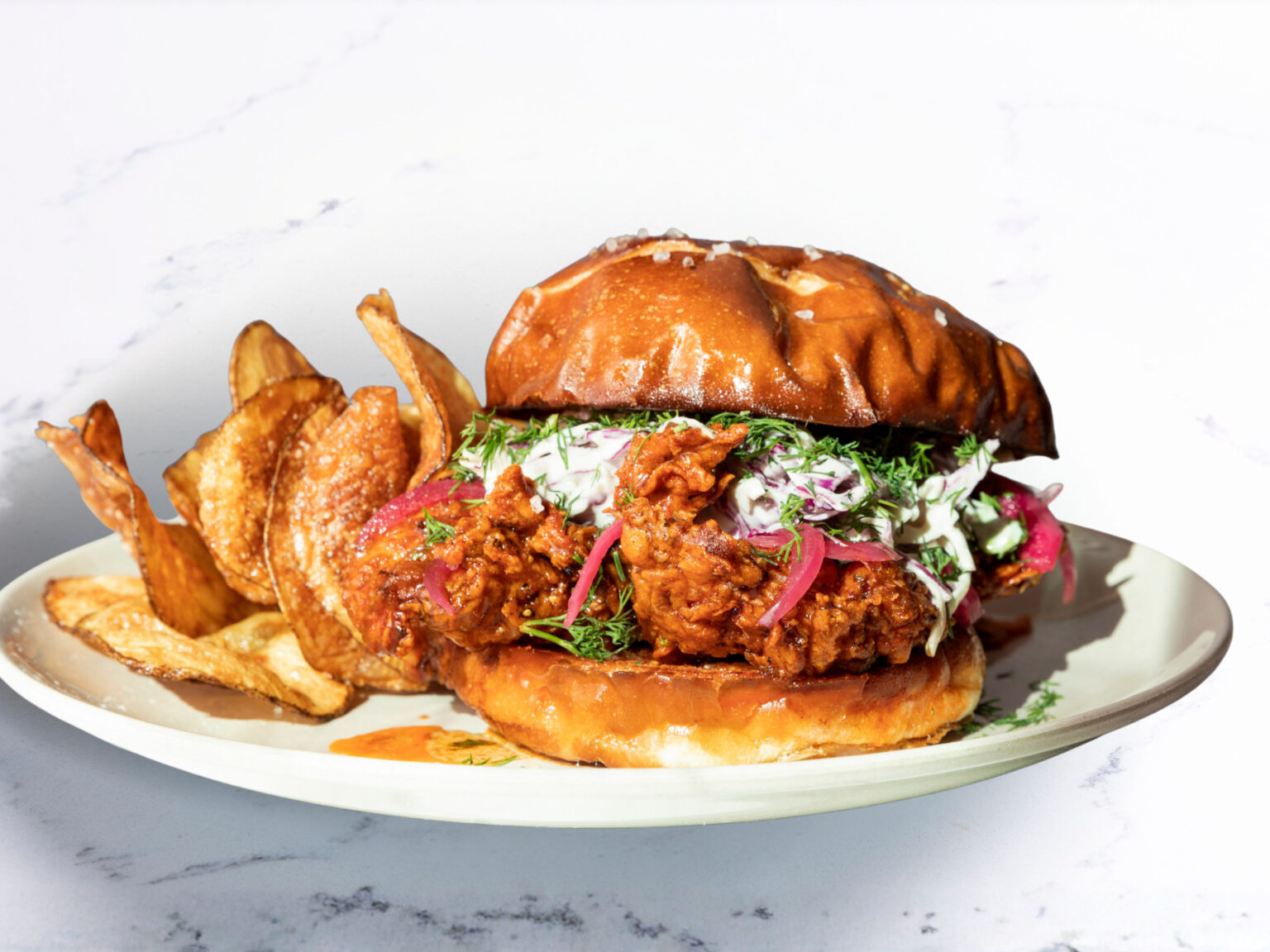 Texas Hot Chicken Sandwich - Dish Society